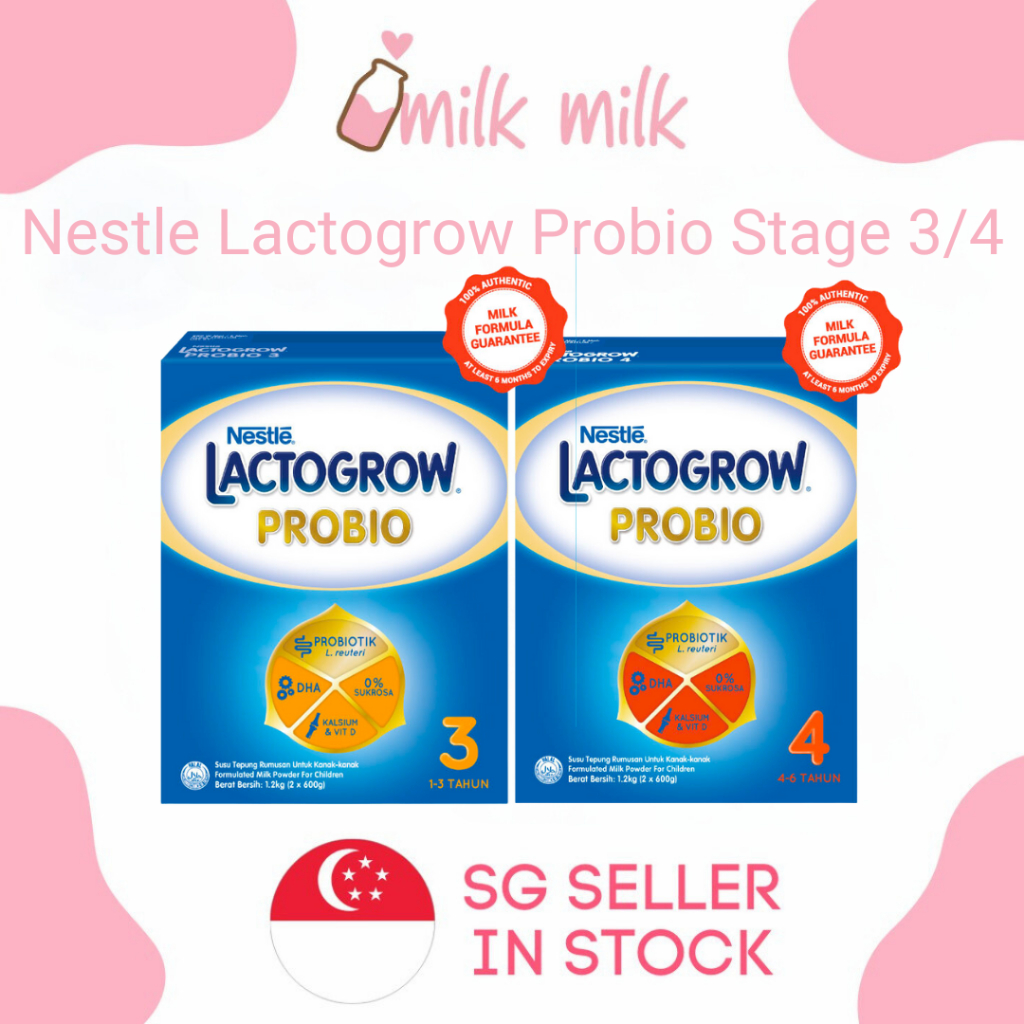 Nestle Lactogrow Milk Formula (1.2kg refill)(Stage 3/4) | Shopee Singapore