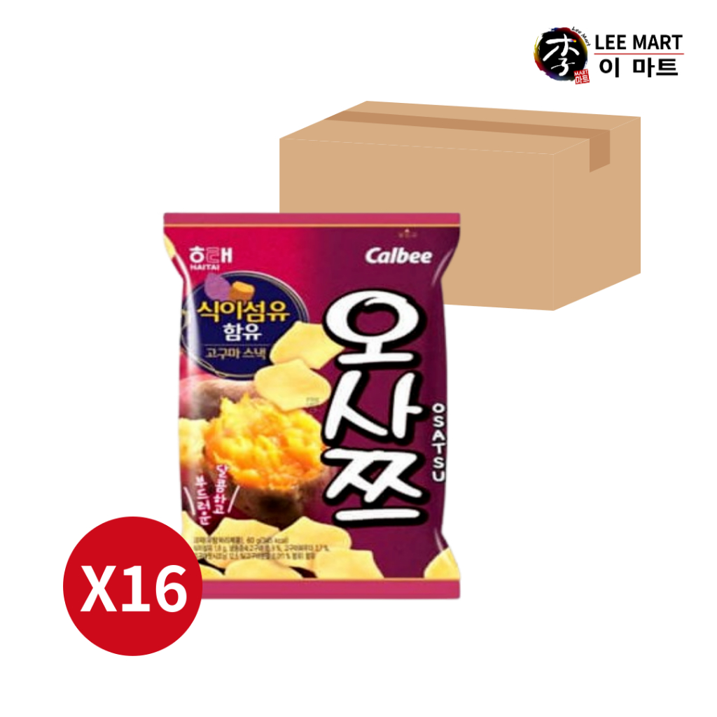 [Promotion]HT Osatsu Sweet Potato 60g x 16(1box)/해태 오사쯔 60g x 16개(1box ...