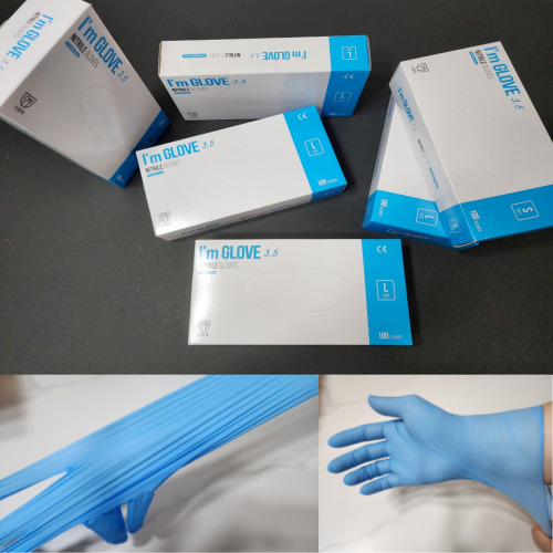 High-quality Premium HACCP Nitrile Gloves Thin Blue One Pack (100 ...