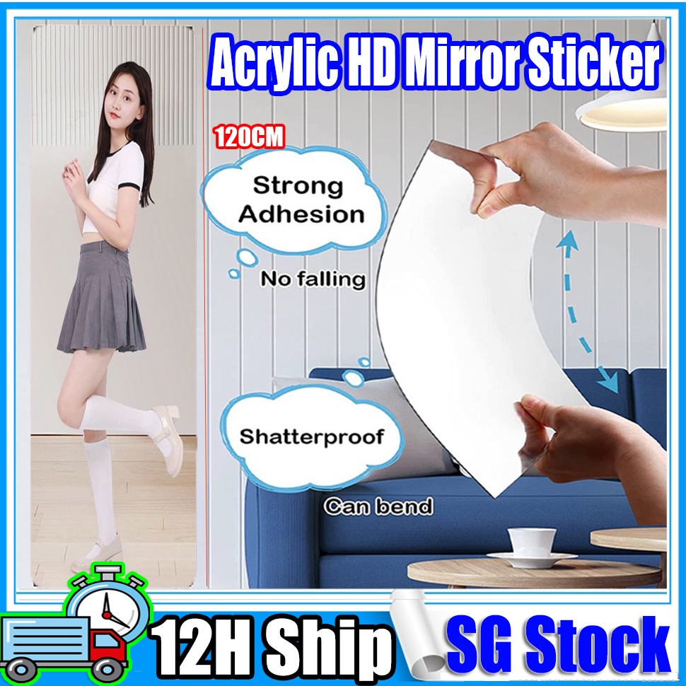 【SG】Acrylic HD Mirror Sticker Makeup Full-Body Mirror Full-Length ...