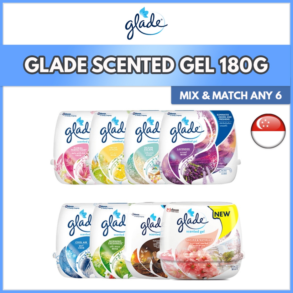 Glade Scented Gel 180g, Air Freshener Various Fragrance 180g | Shopee ...