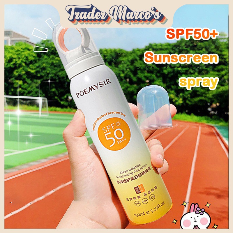 [SG Seller] SPF50PA+150ml Sunscreen spray sunscreen lotion for whitening, sun protection, and UV ...