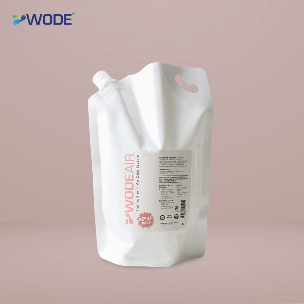 [OFFICIAL WODE] WODE Air 1 Litre Refill Pack (ALCOHOL FREE, CHEMICAL ...