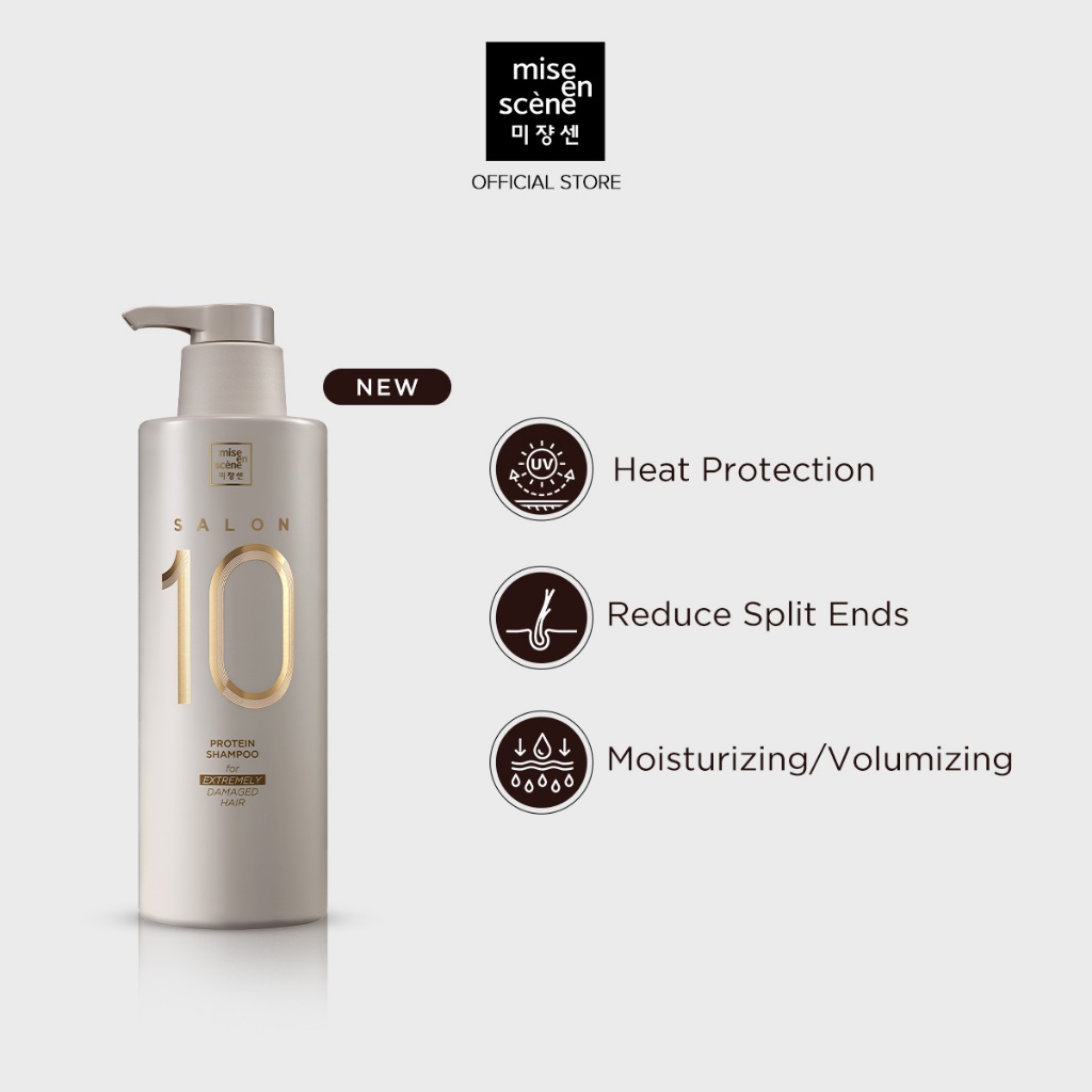 Mise en scène Salon 10 Protein Shampoo for Extremely Damaged Hair 500ml ...