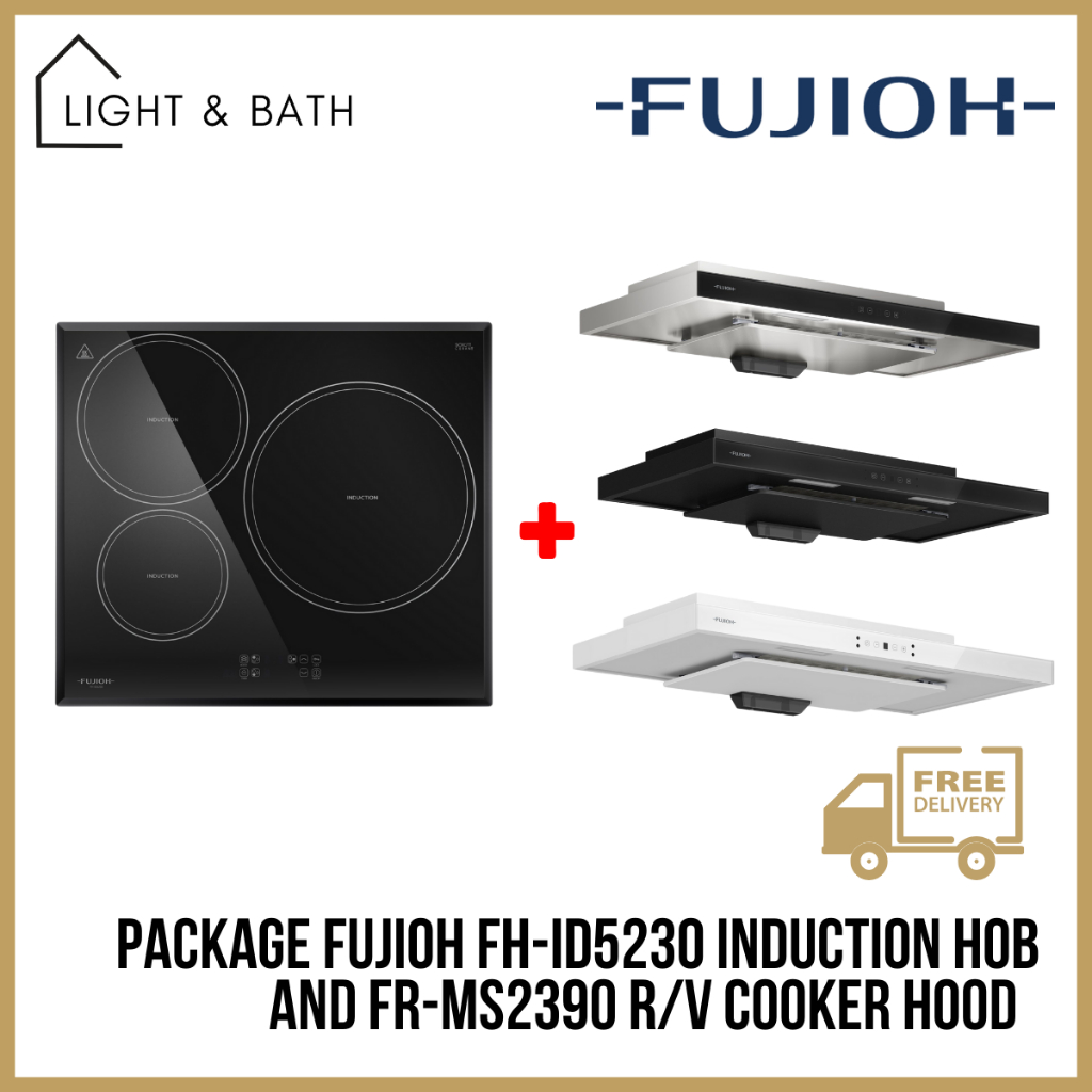 [BUNDLE] FUJIOH FH-ID5230 Induction Hobs And FR-MS2390 R/V 900MM Super ...