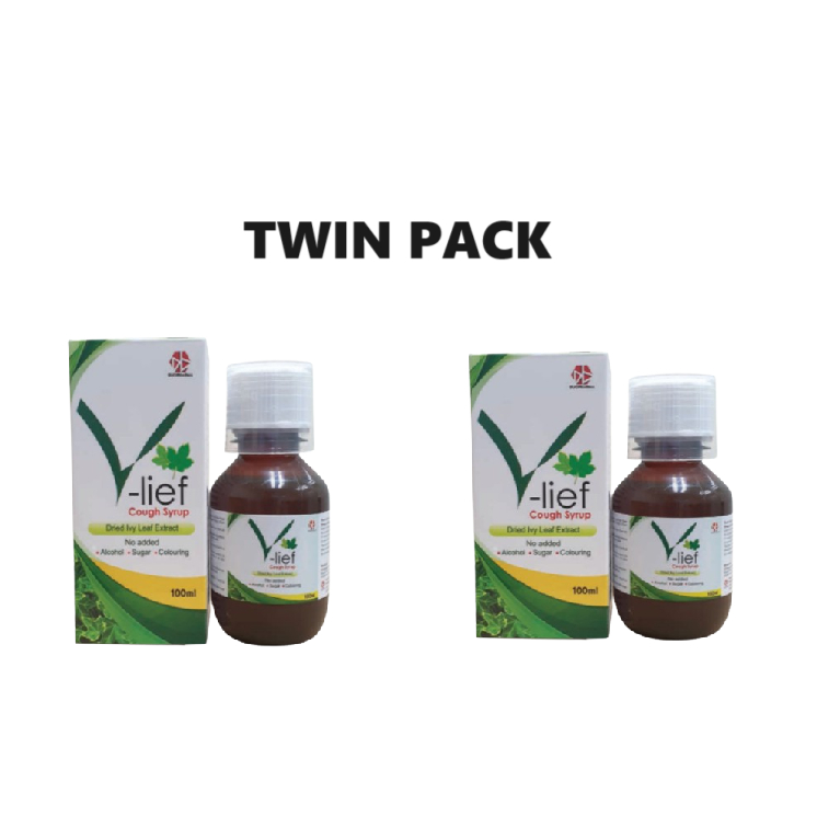 V-Lief Cough Syrup 100ml x 2 - (Twin Pack) - Dried Ivy Leaf Extract ...