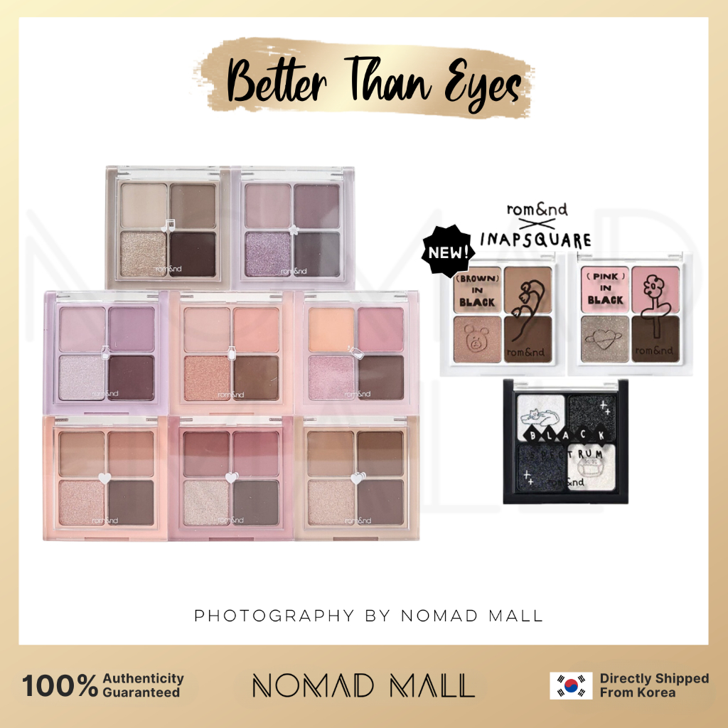 ROMAND Better Than Eyes (10 kinds) Eyeshadow Palette | ROM ND | Shopee ...