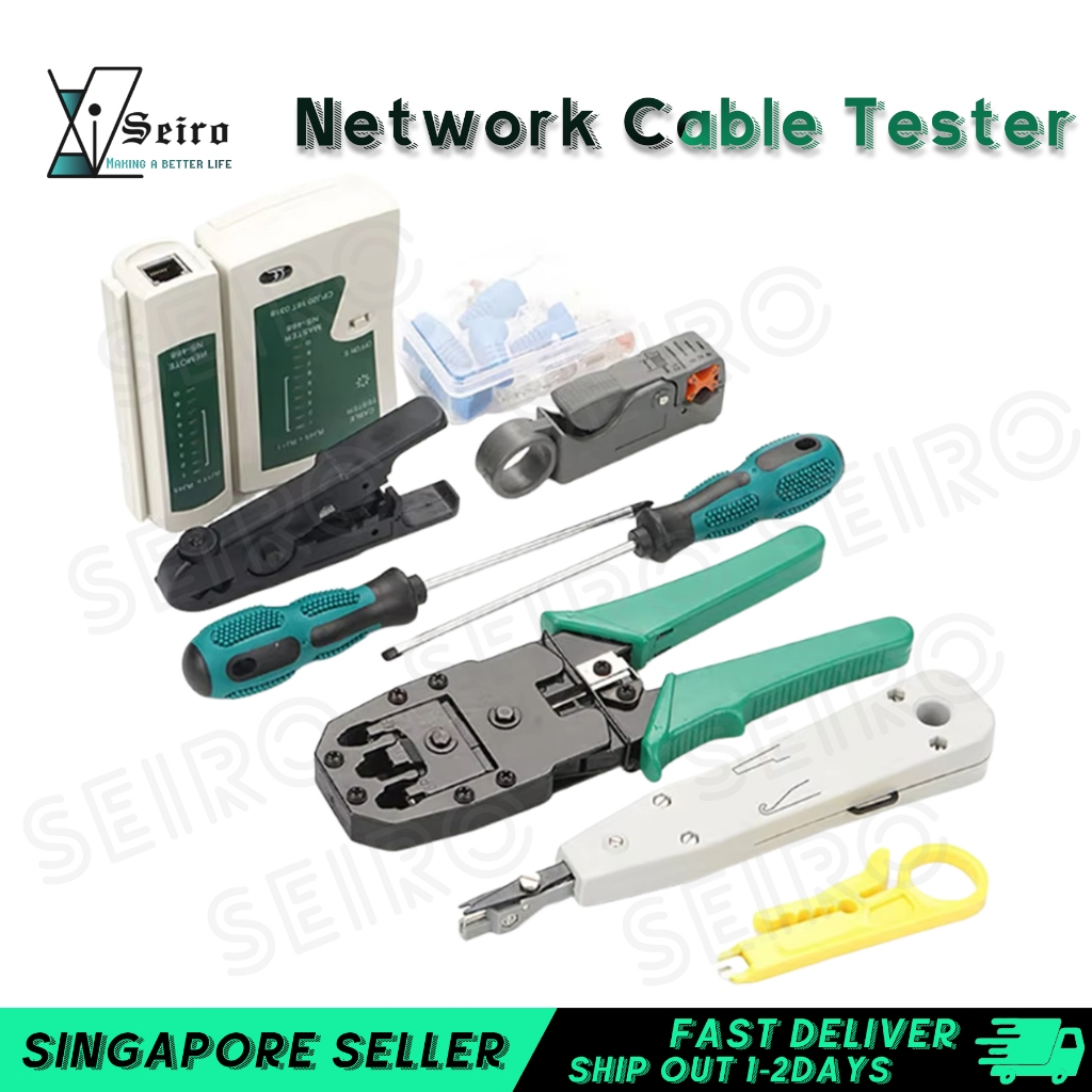 【SG】14 in 1 RJ45 Network Cable Tester Crimper Crimping Tool Set Network ...