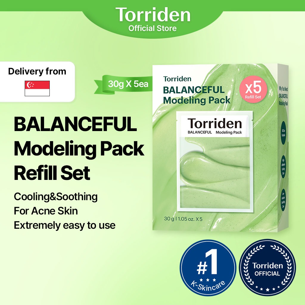 [Torriden official] KOL live BALANCEFUL Cica Modeling Pack 30g*5ea(Refill) | Shopee Singapore