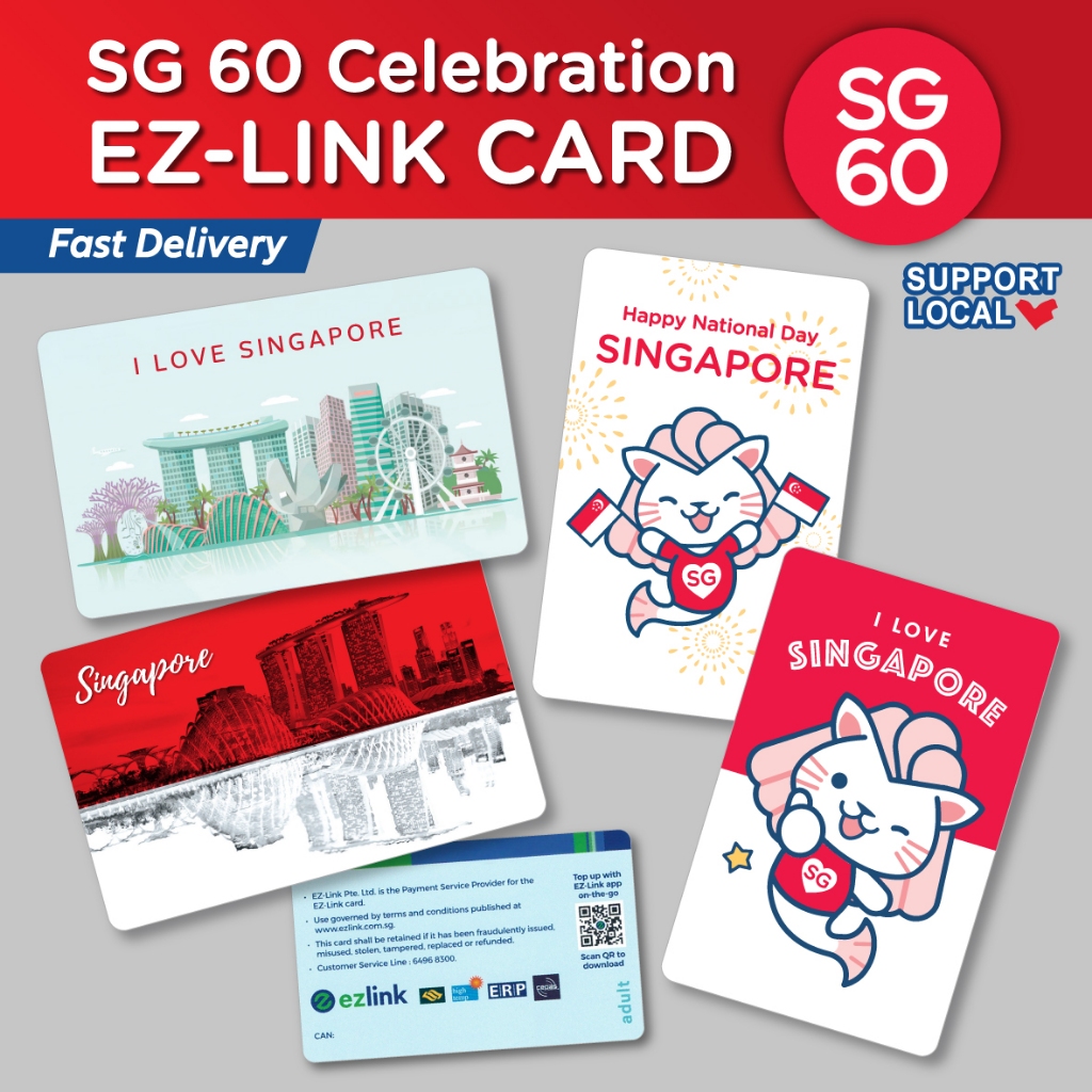 SG 60 Celebration EZ Link Card Gift | Shopee Singapore
