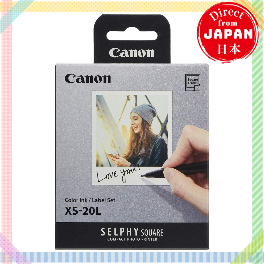 Canon Label Set For QX10 XS-20L (20 sheets) / SELPHY SQUARE Color ink ...