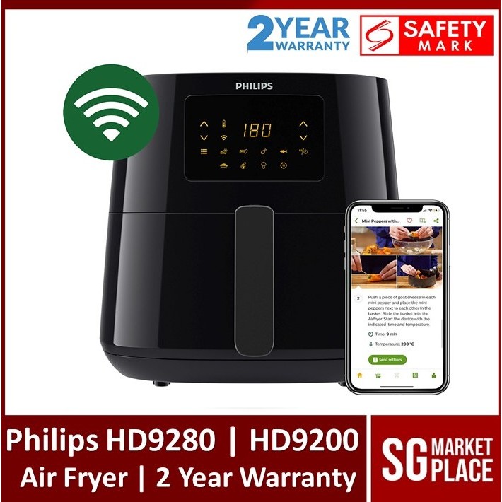 Philips HD9280 Black | HD9200 Black | HD9200 White | Philips NA120 | Philips Air Fryer ...
