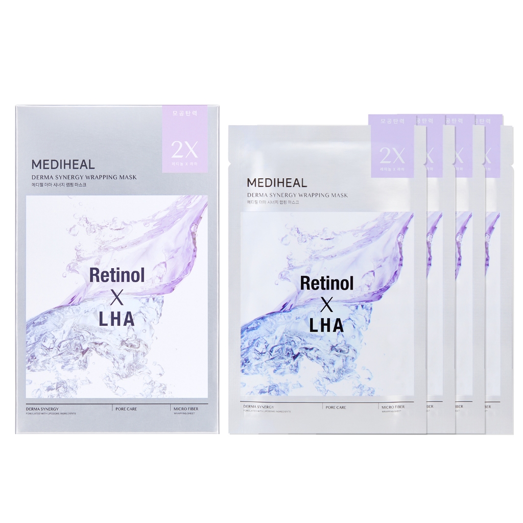 MEDIHEAL Derma Synergy Wrapping Mask Box - 4s [Moisture | Pore |Blemish ...