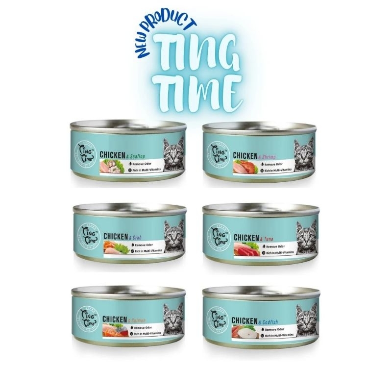 [Bundle of 6] Ting Time Cat Food 95g | Shopee Singapore