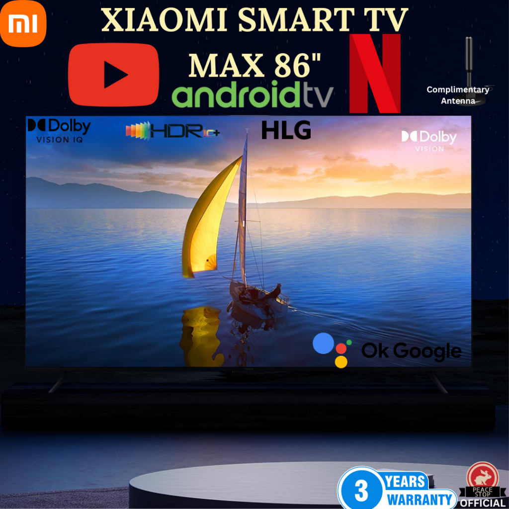 Xiaomi TV Max 86 Inch 4K UHD | Mi Smart Android TV Global Version ...