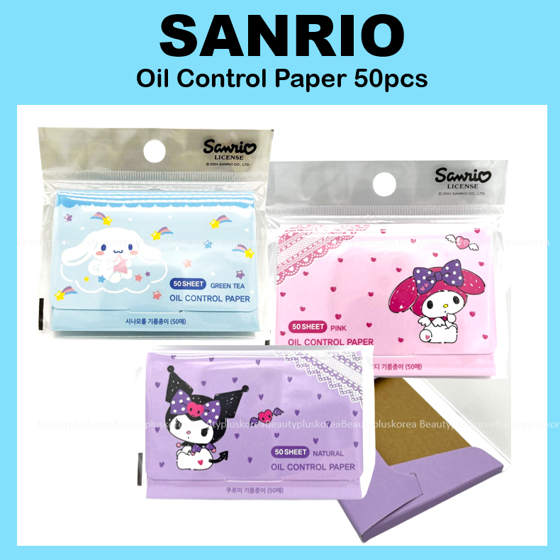 [SANRIO] Oil Control Paper 50pcs (Mymelody Cinnamoroll Kuromi) | Shopee ...