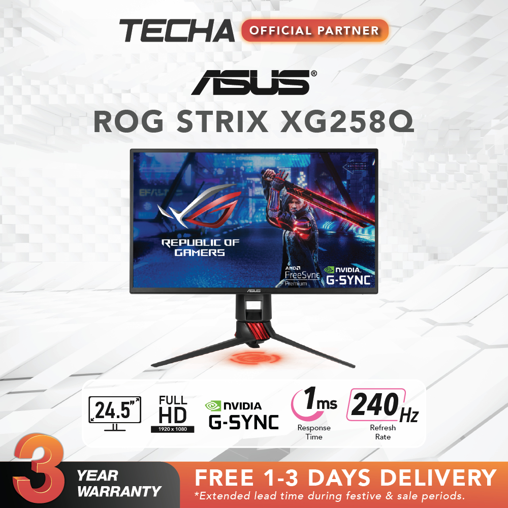 ASUS ROG STRIX XG258Q | 25" FHD | TN | 240Hz | 1ms | FreeSync Premium ...
