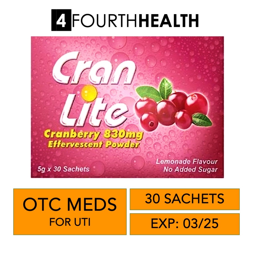 Cran Lite Cranberry 830mg Effervescent Powder | Lemonade Flavour 5g x ...