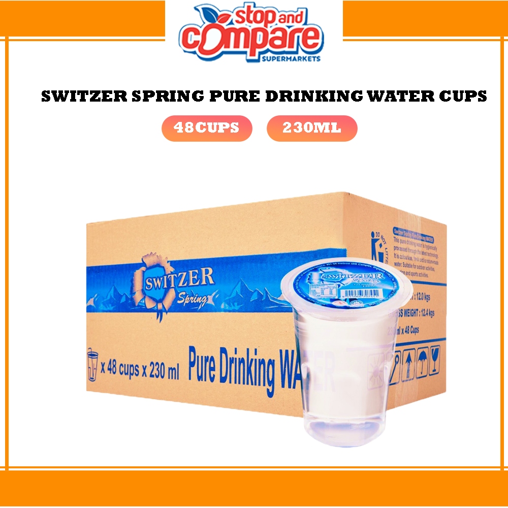 Switzer Spring Pure Drinking Water Cups (230ml x 48 Cups) - Stop and ...