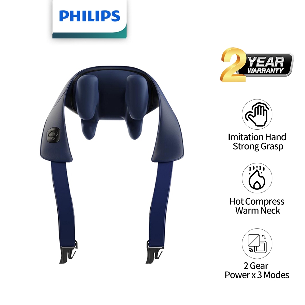 Philips Neck And Shoulder Massager Hot Compress Wireless Clamp Kneading