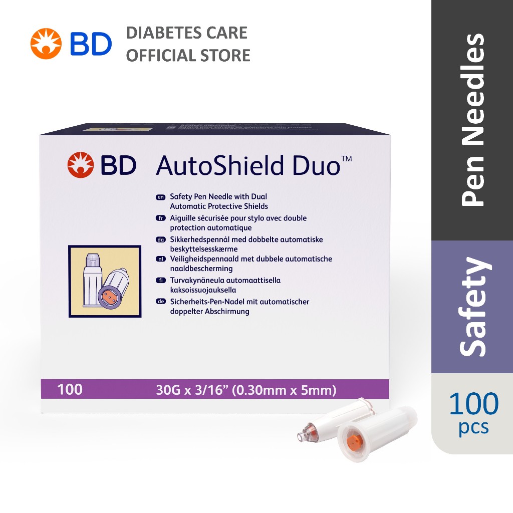 BD AutoShield Duo Pen Needle 5mm x 30G (Box of 100's) | Shopee Singapore