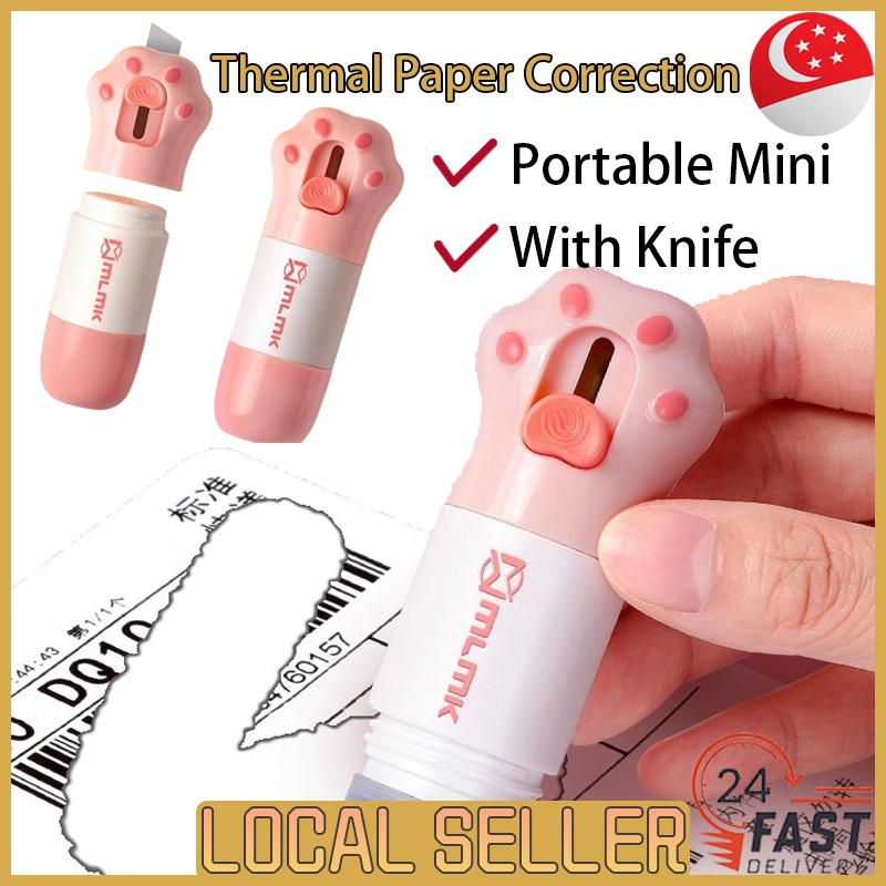 [SG Stock]Thermal Paper Correction Liquid Parcel Box Opener Knife ...