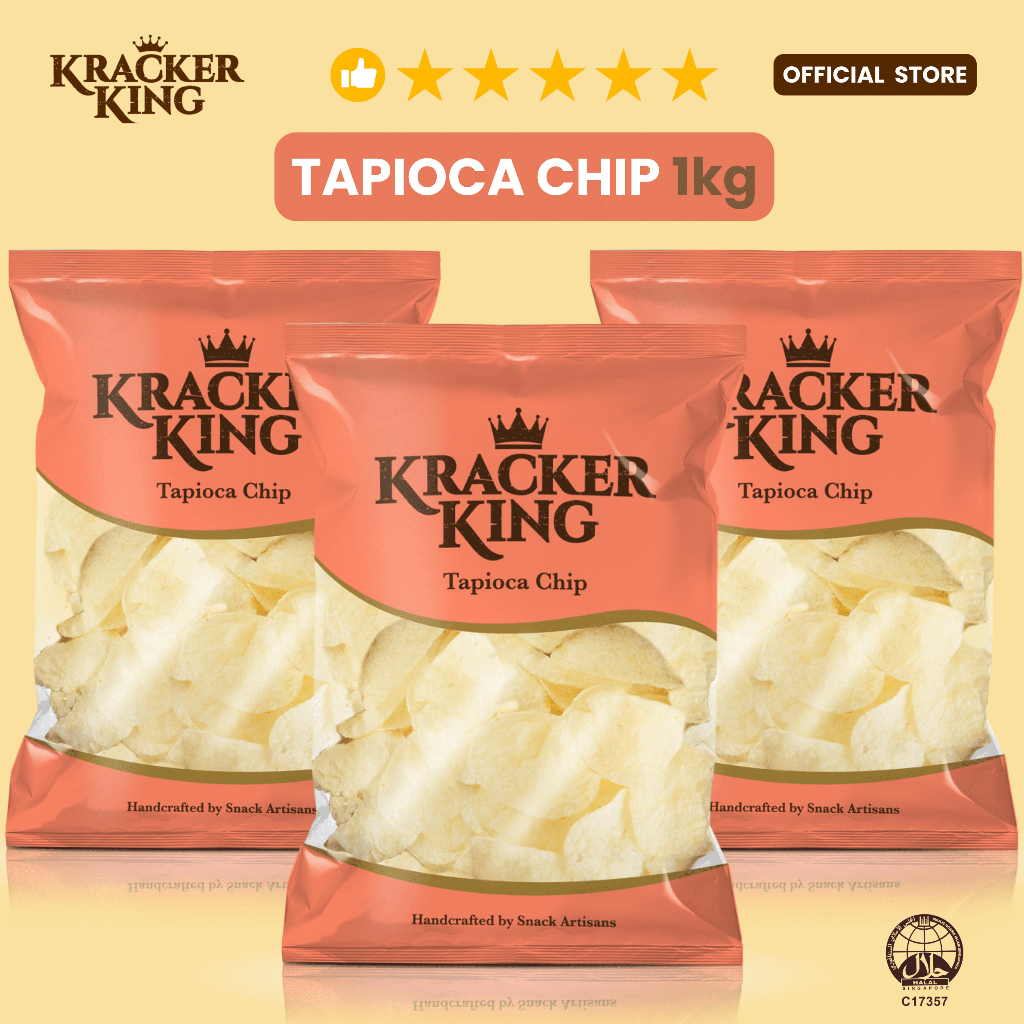 KrackerKing Tapioca Chip (Cassava Keropok) 1kg | Shopee Singapore