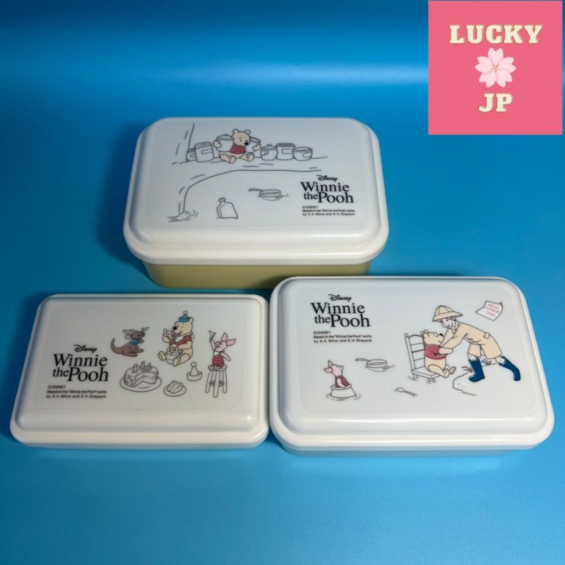Skater Lunch Box Disney Winnie the Pooh Cafe 600ml Antibacterial 2-Tier for Women Made in Japan ...