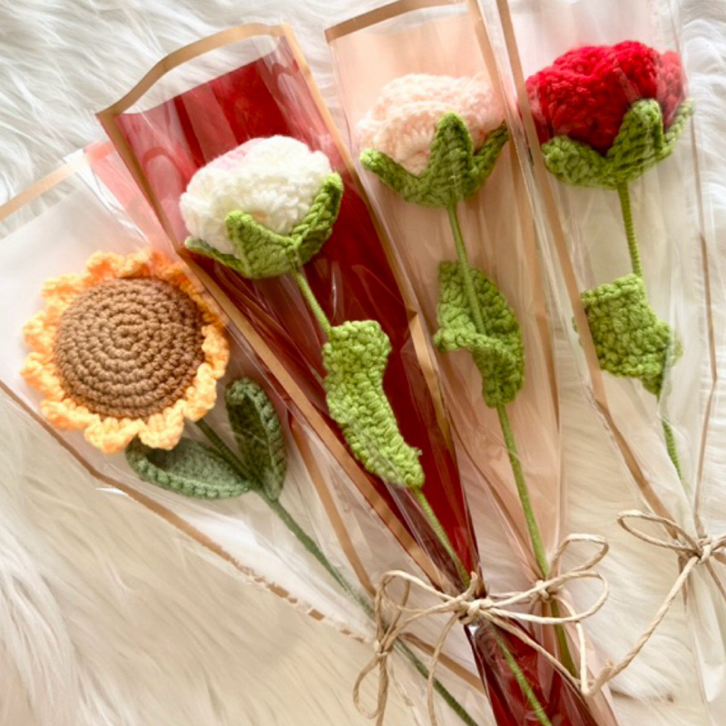 [SG SELLER] Crochet flower - sunflower and roses | Shopee Singapore