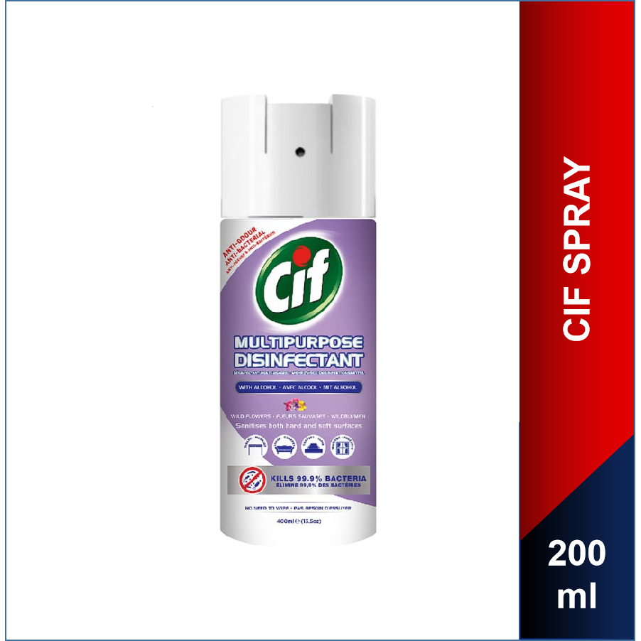 CIF Multipurpose Disinfectant Spray 200ml | Shopee Singapore