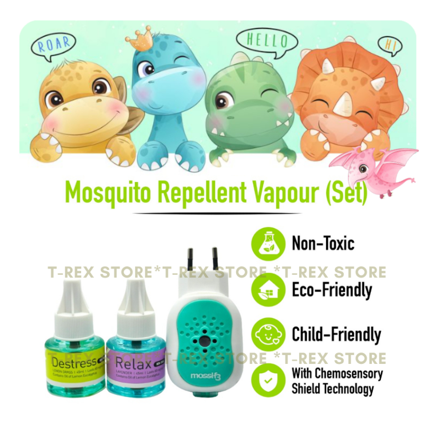 Mossif3 Electric Mosquito Repellent Device & Liquid Eucalyptus Non ...