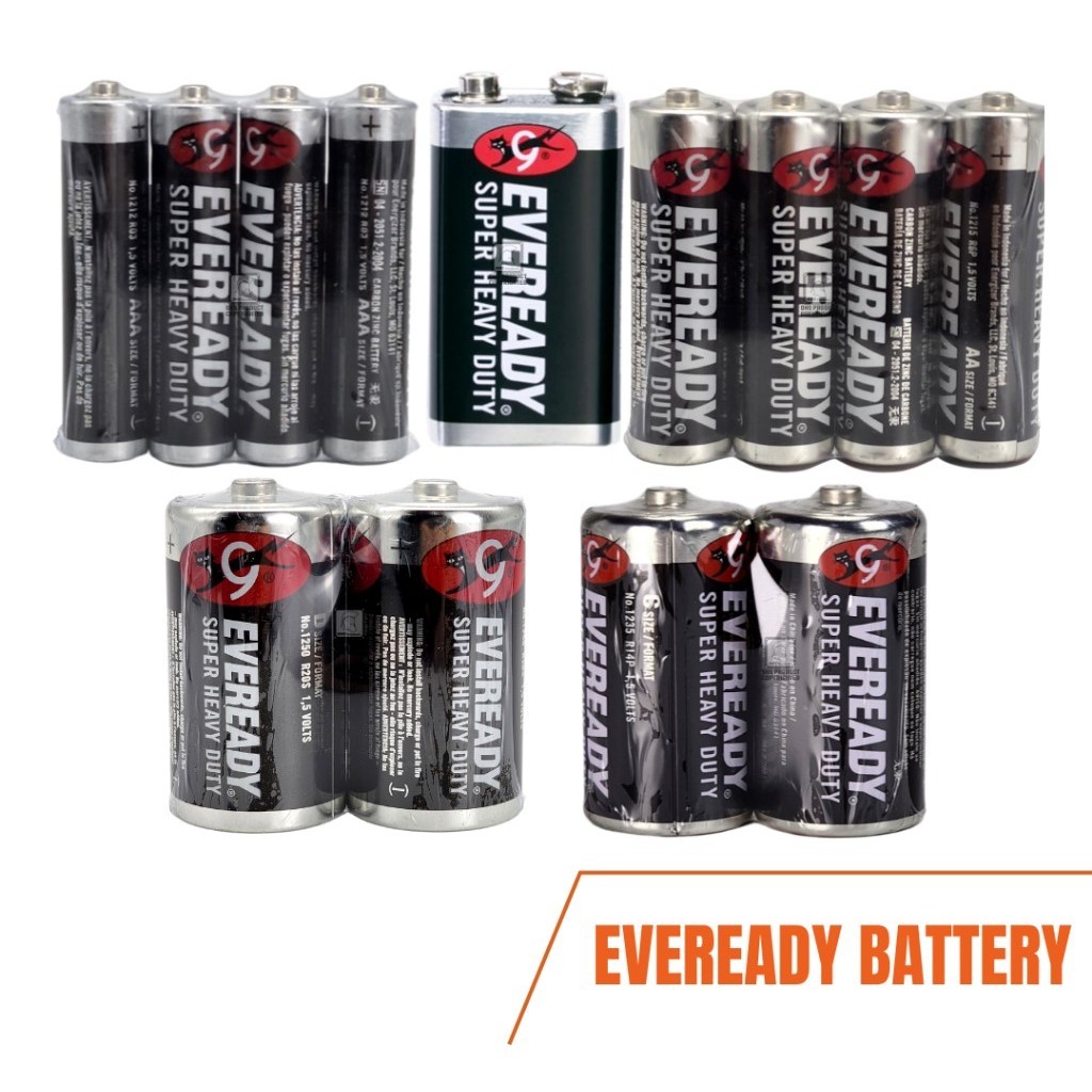 EVEREADY Super Heavy Duty [AAA / AA / D size / C size / 9V] Battery ...