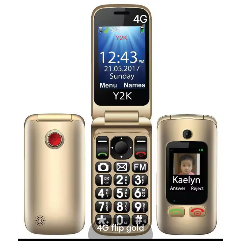 🔥🇸🇬 Y2K 4G Flip Senior Citizen Phone (Elderly Phone) dual sim dual 4G LTE network standby ...