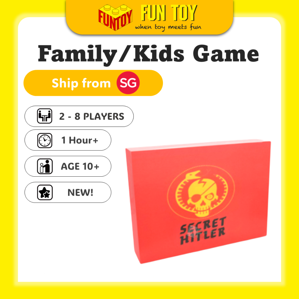 [SG STOCK] Secret Hitler Red – Card Fame for Family, Kids, Friends ...