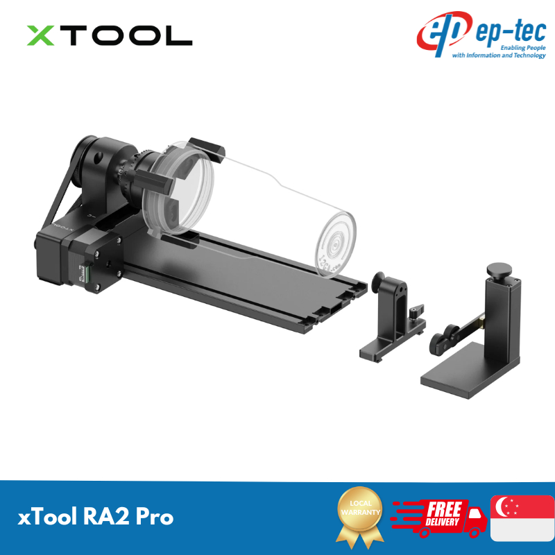 xTool RA2 Pro Rotary Attachment versatile 4-in-1 rotary system for ...
