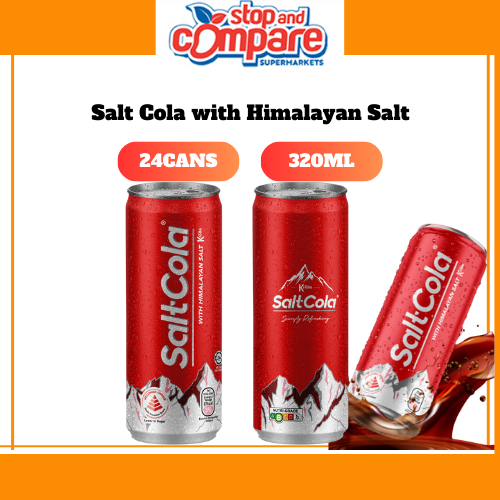 Salt Cola with Himalayan Salt (24cans X 320ML) | Shopee Singapore