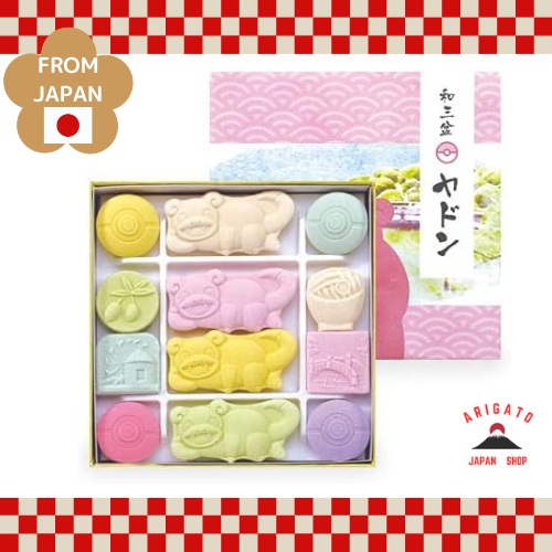 Baikodo x Pokemon Wasanbon Dried Sugar Sweets Slowpoke Yadon 【Made in ...