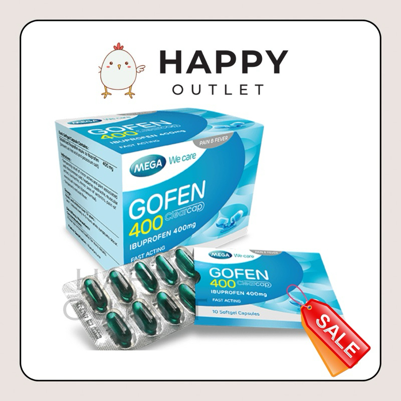 [E: 2027] Mega Gofen® 400 Clearcap Soft Capsules Box (50 Capsules ...