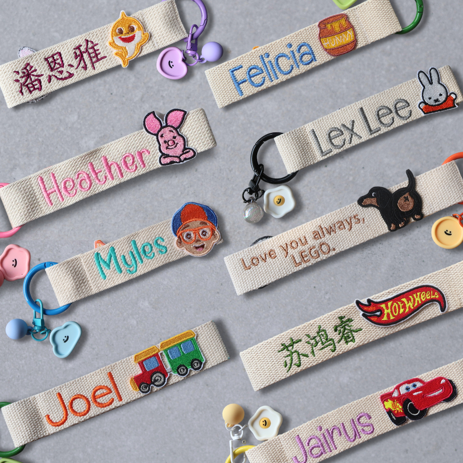 [SG Seller] CUSTOMISED ICONS Customised Embroidery Name/ Bag/ Luggage ...