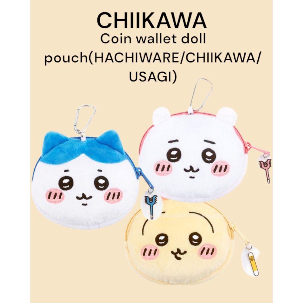 [CHIIKAWA] Coin wallet doll pouch(HACHIWARE/CHIIKAWA/USAGI) | Shopee ...