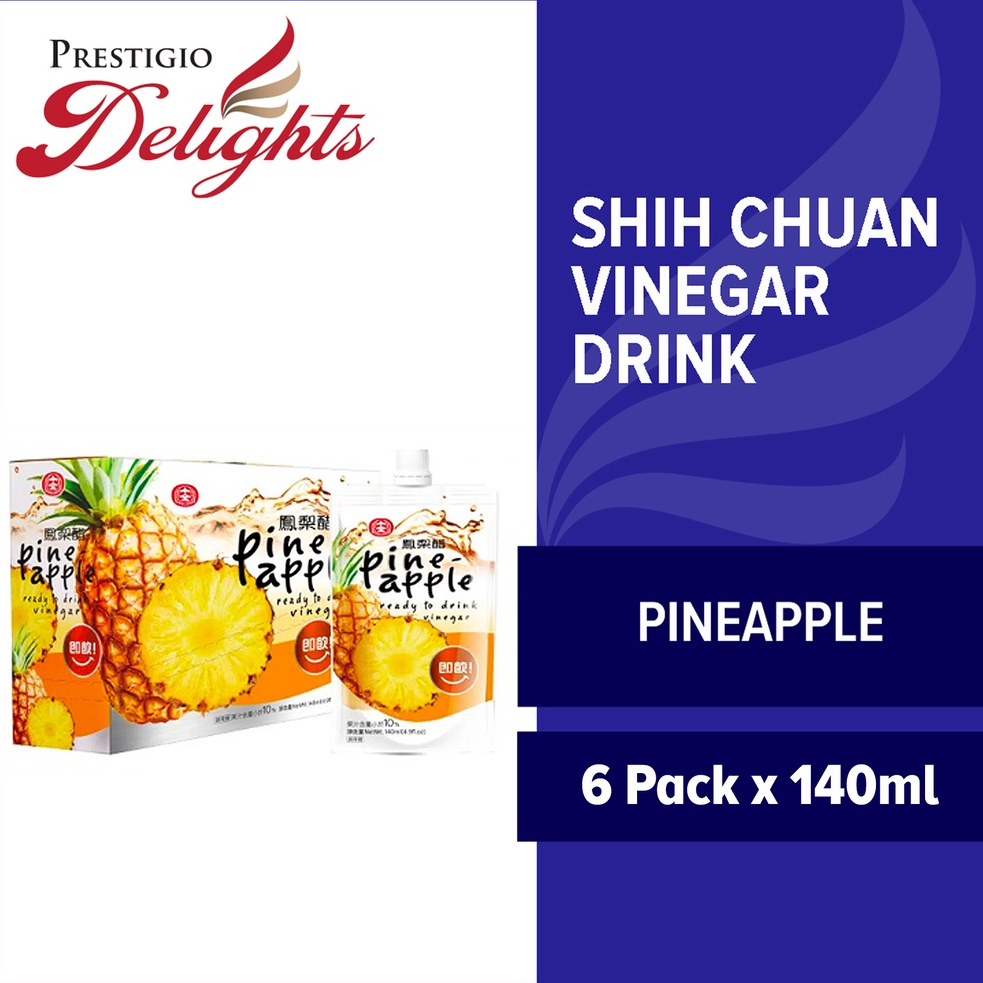 Shih Chuan Pineapple Vinegar Drink 140ml Bundle of 6 | Shopee Singapore