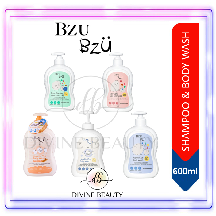 Bzu Bzu Baby Head To Toe Wash/ Oat & Milk / Fresh cooling / Silky soft ...