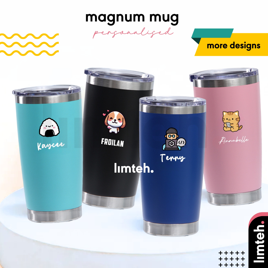 Personalised Magnum Mug | Stainless Steel Thermal Coffee Mug cups ...