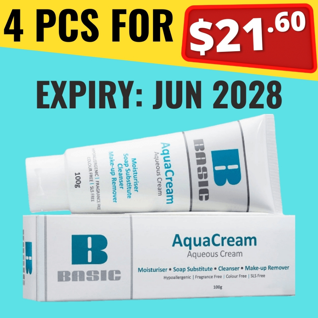 ICM Pharma (Aqueous Cream) Basic Aqua Cream 100ml Moisturiser Soap ...