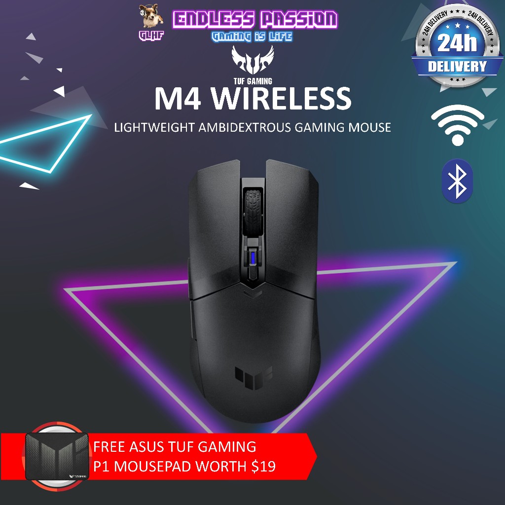 Asus TUF M4 Gaming Wireless Gaming Mouse | Shopee Singapore
