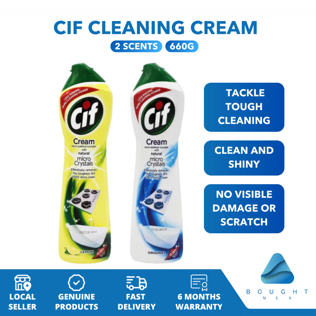 Cif Cleaning Cream 500ml/660ml – Tough on Stains, Multi-Surface Cleaner ...
