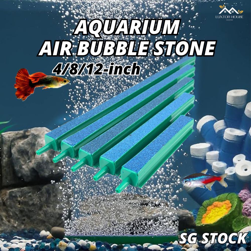 {SG} Air Stone Aquarium 4/8/12 Inch Fish Tank Accessories Air Pump ...