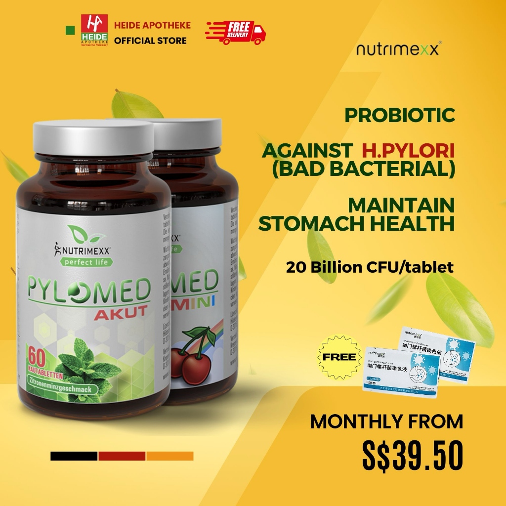 Nutrimexx Pylomed Probiotic Supplement Eliminate Acid Reflux Relief ...