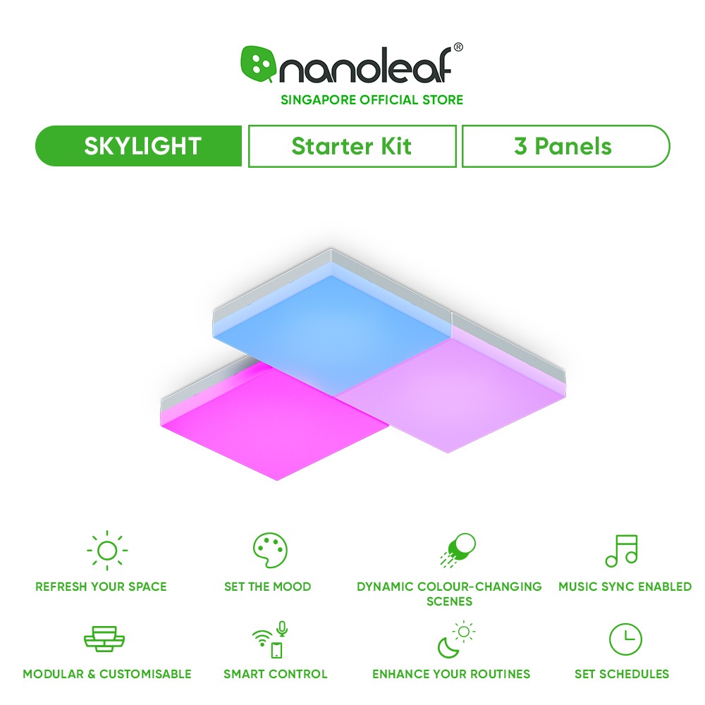 Nanoleaf Skylight Starter Kit (3 Pack) | Shopee Singapore