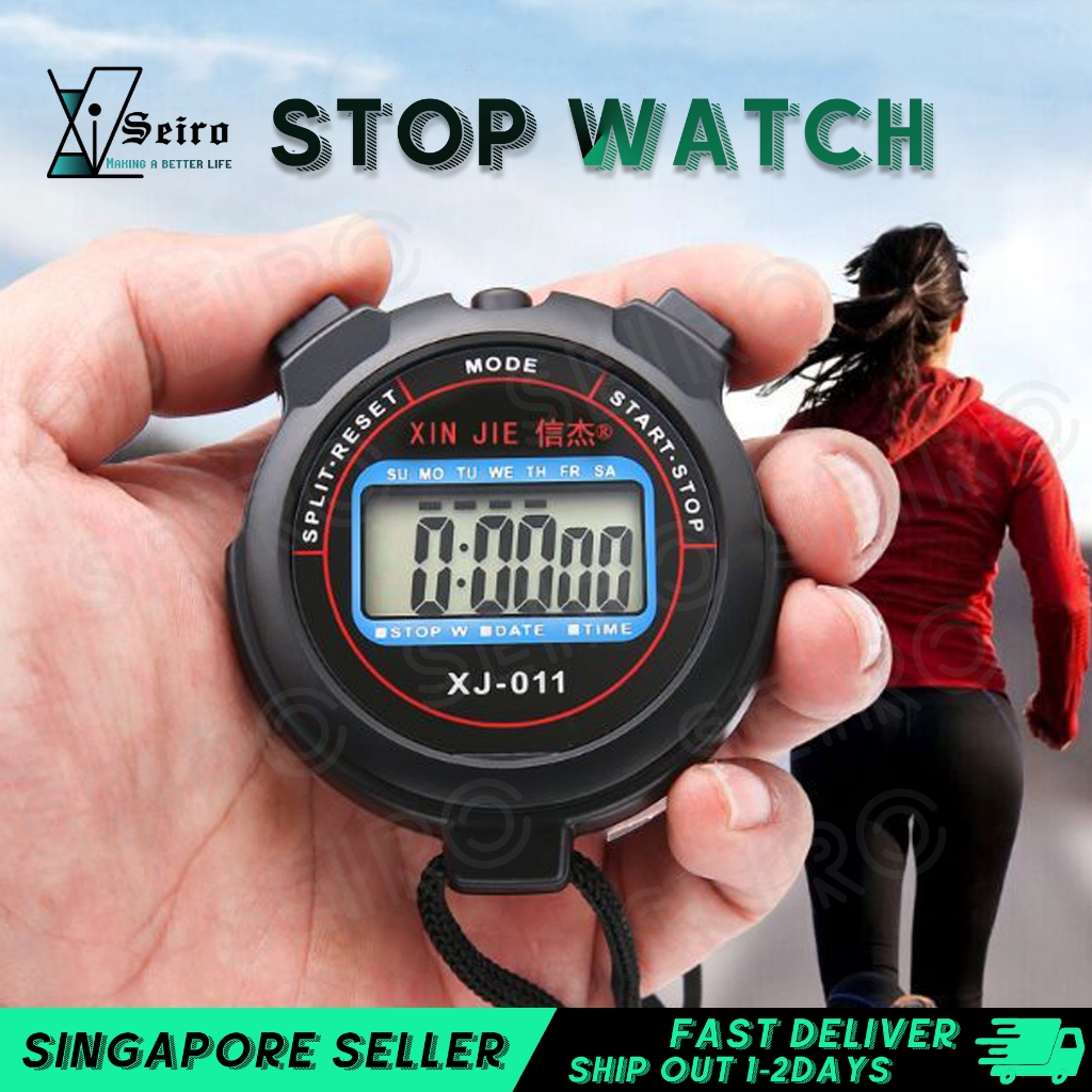 【SG】Stop Watch Stopwatch sports timer Electronic Sports and Field Track ...